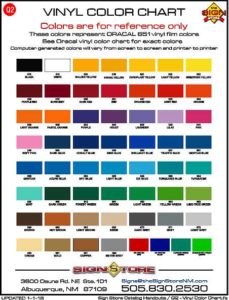 Catalog | The Sign Store NM