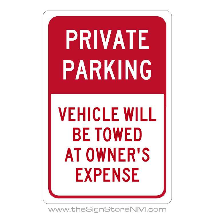 - Private Parking - The Sign Store NM