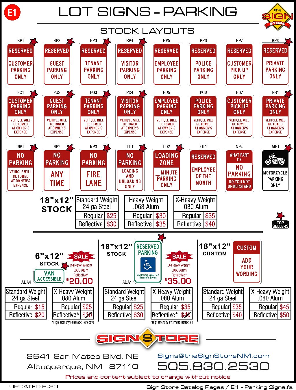 Shop - The Sign Store NM