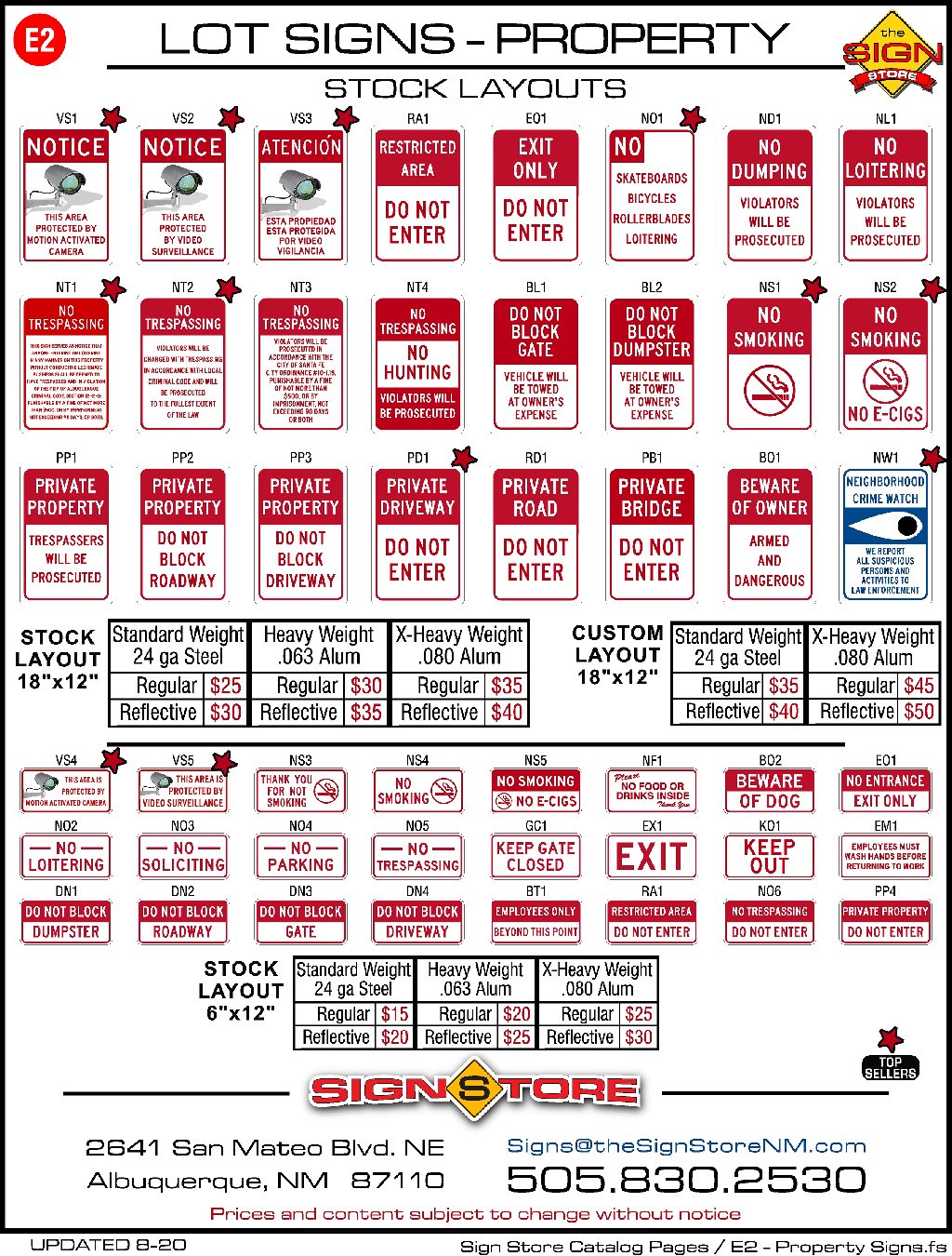 Shop - The Sign Store NM