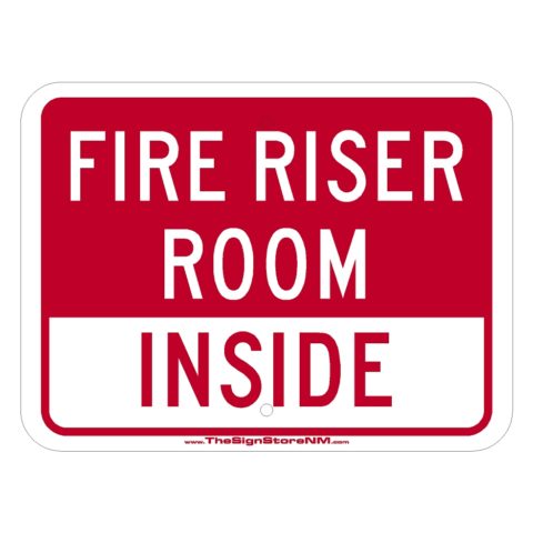 Fire Riser Room Inside - Sign - The Sign Store NM