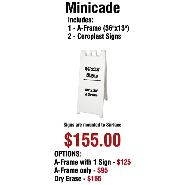 A-Frame Sign - Minicade - The Sign Store NM