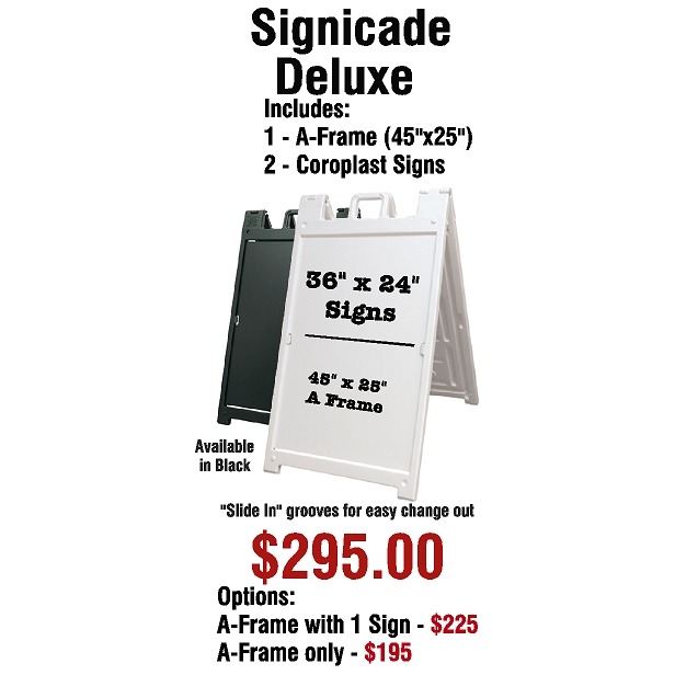 A-Frame Sign - Signicade Deluxe - The Sign Store NM