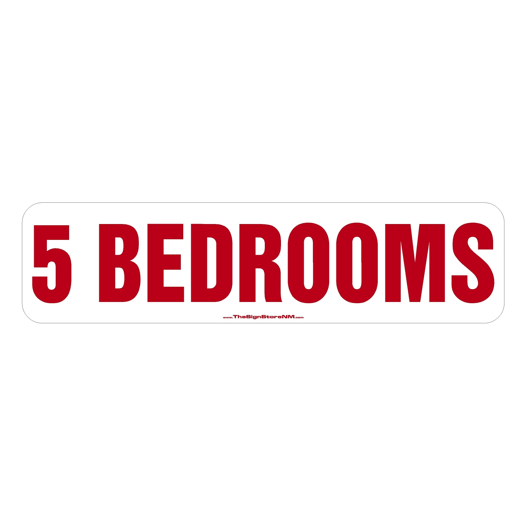 5 BEDROOMS - Rider Sign - The Sign Store NM