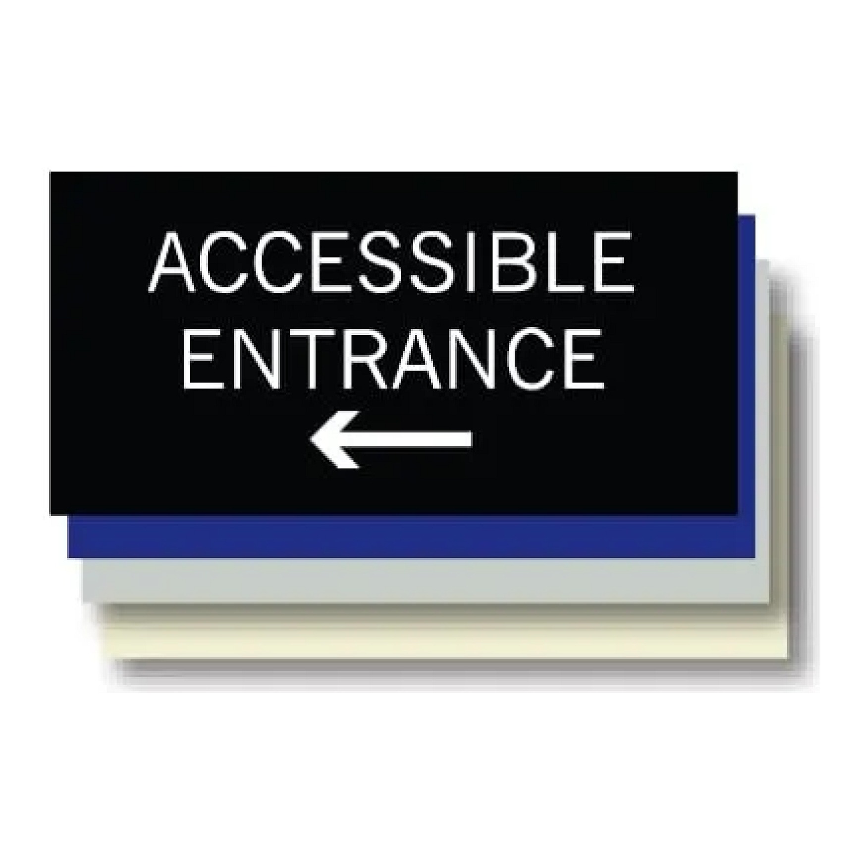 ADA - Accessible Entrance (Left) | 3x6 | Braille - The Sign Store NM