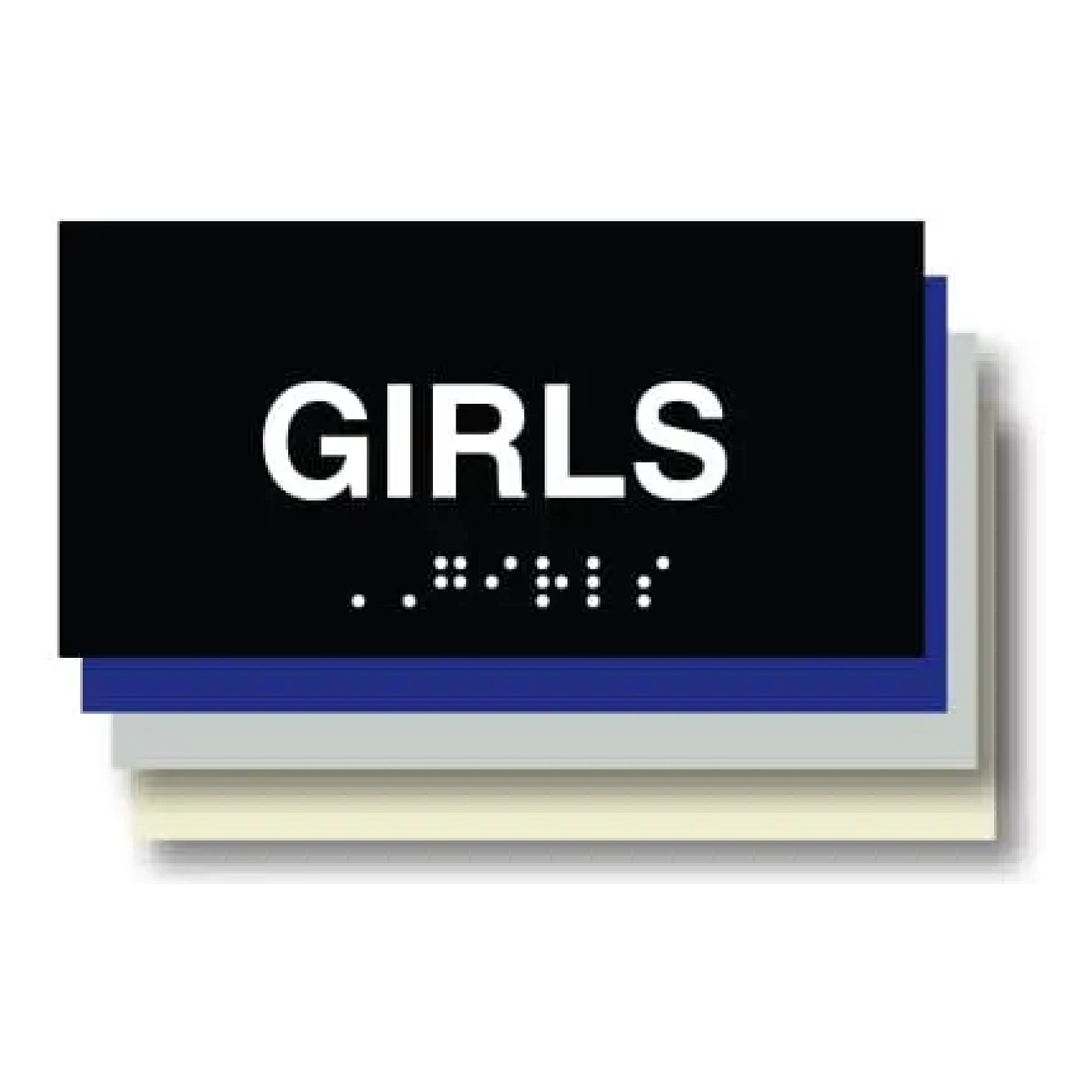 ADA - Girl's Restroom | 3x6 | Braille - The Sign Store NM