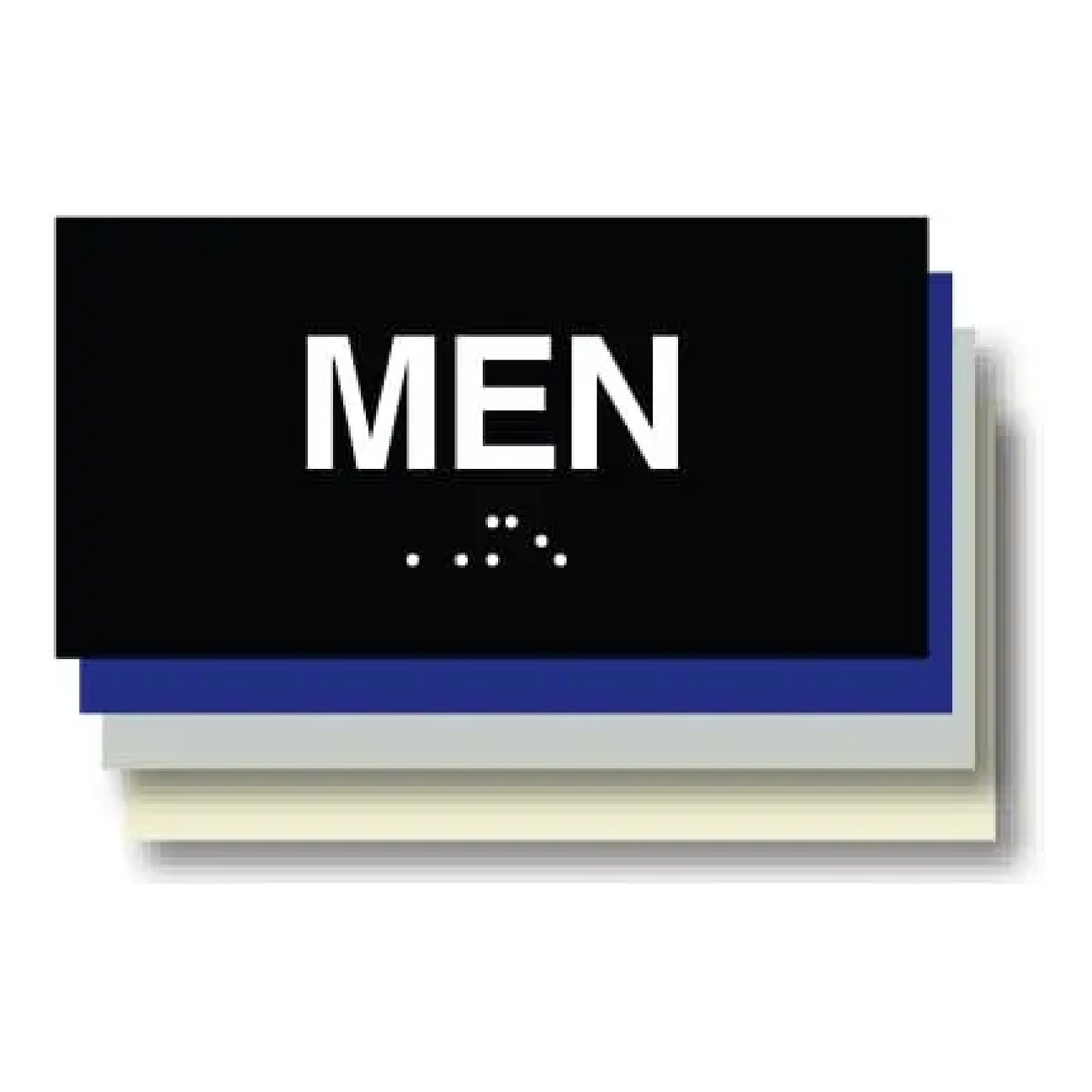 ADA - Men Restroom | 3x6 | Braille - The Sign Store NM