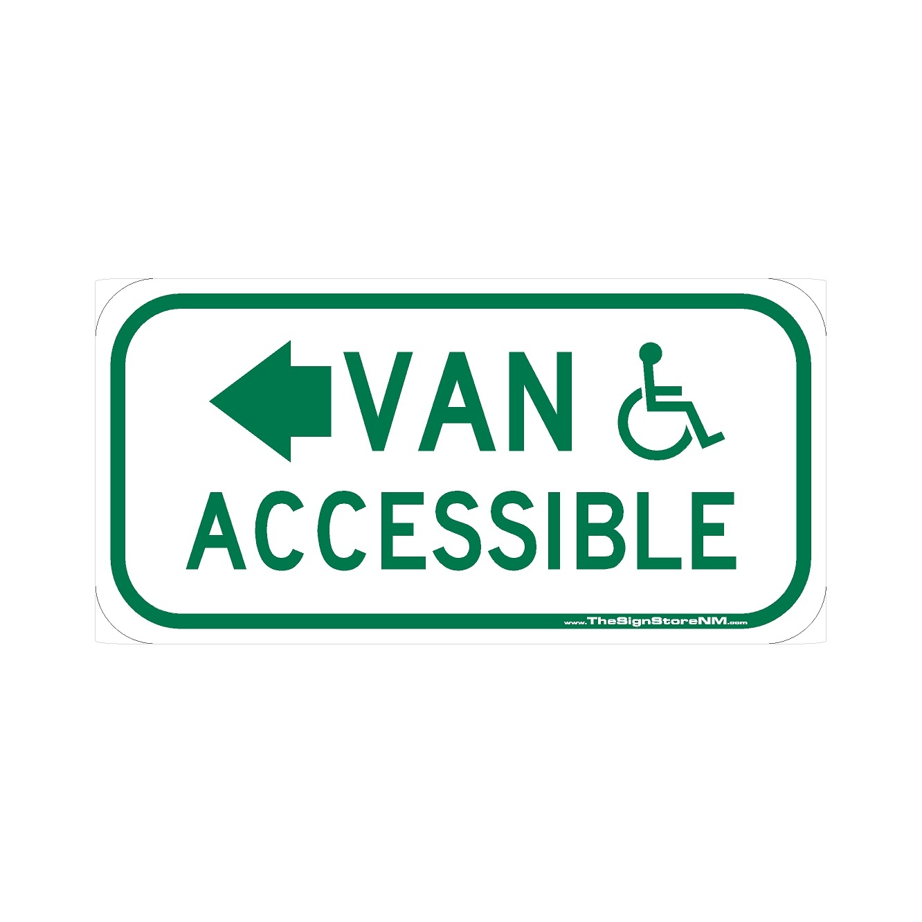 Van Accessible - (Left) - Sign - The Sign Store NM