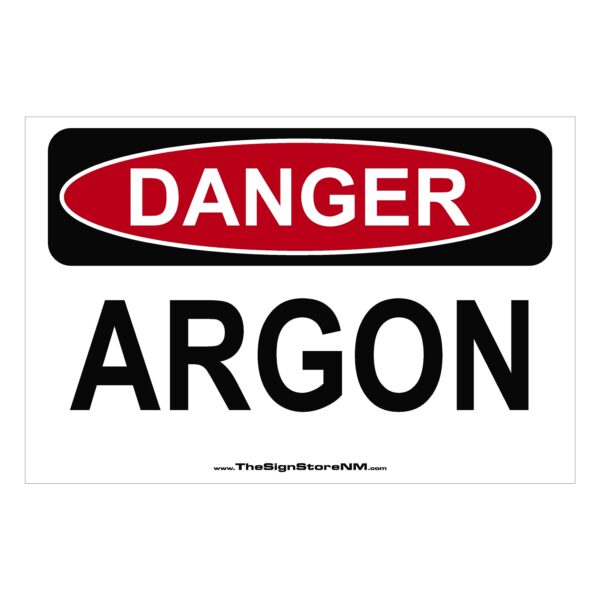 Danger - Argon - Sign - The Sign Store NM
