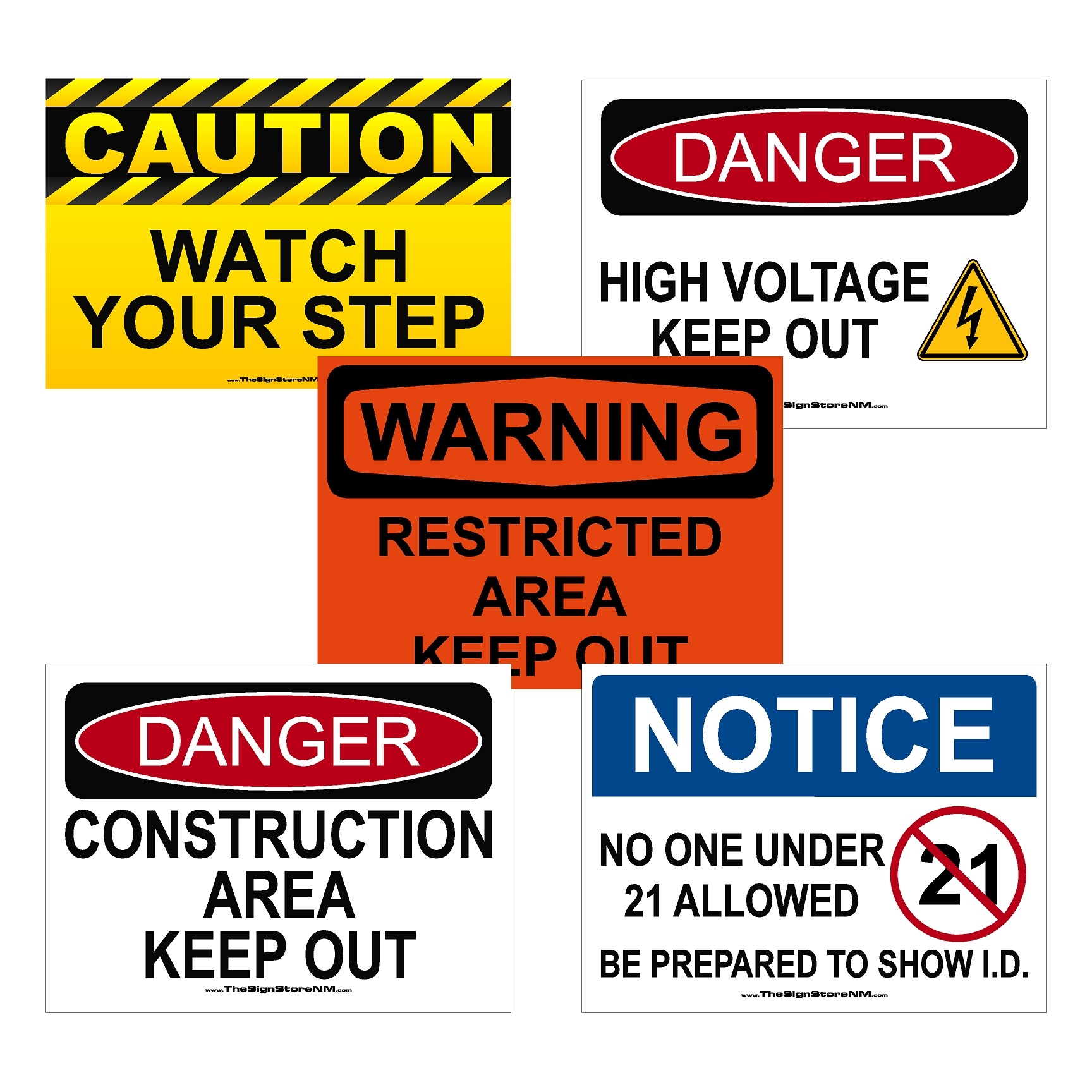 SIGNS - Danger - Caution - Warning - Notice Archives - The Sign Store NM