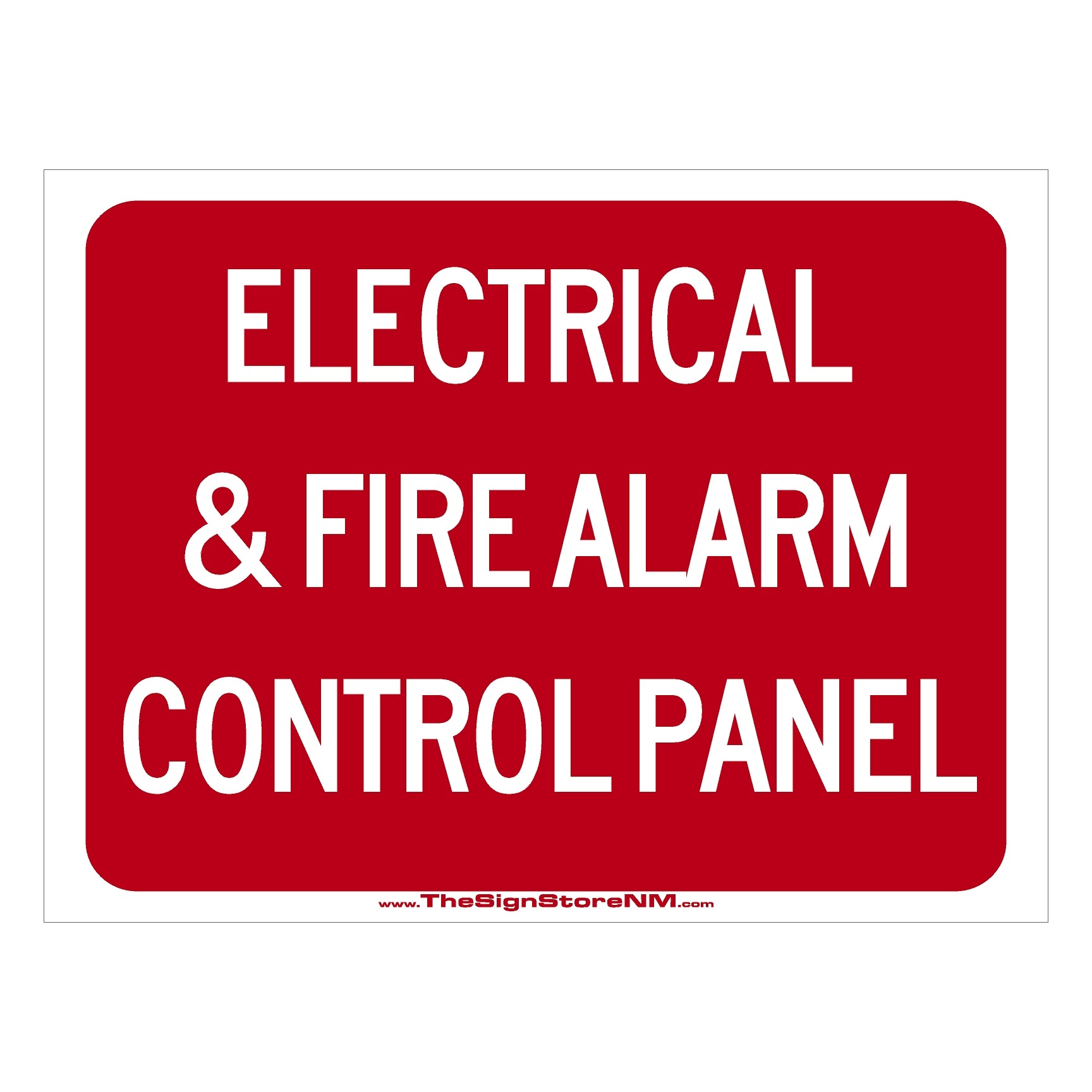 Electrical & Fire Alarm Control Panel - Sign - The Sign Store NM
