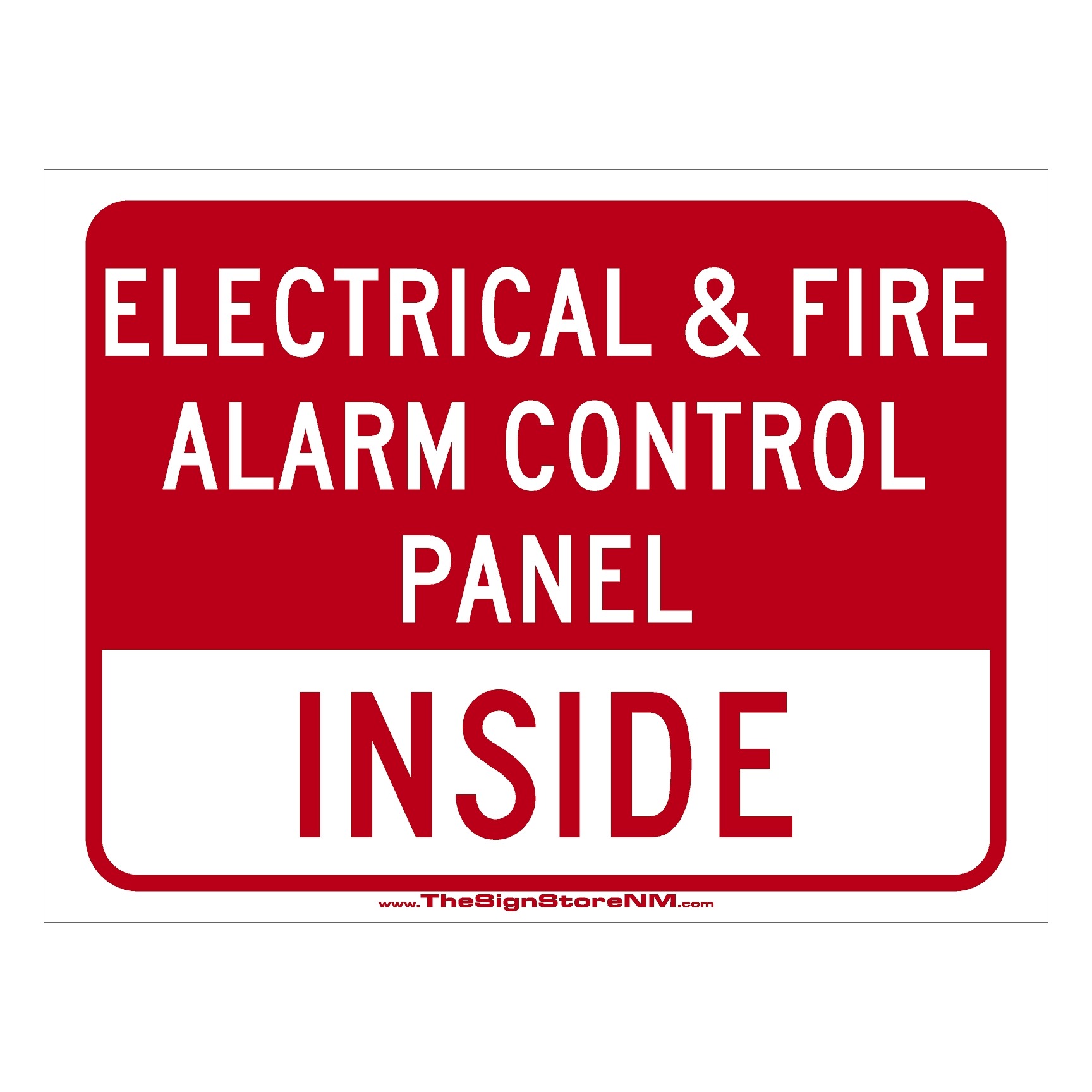 Electrical & Fire Alarm Control Panel Inside - Sign - The Sign Store NM