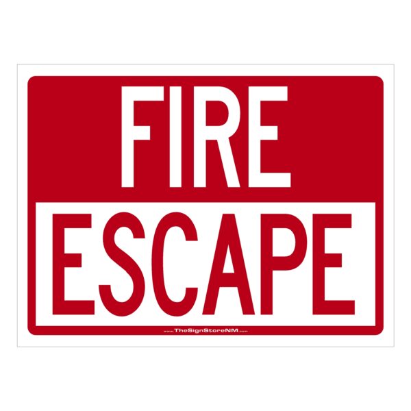 Fire Escape - Sign - The Sign Store NM