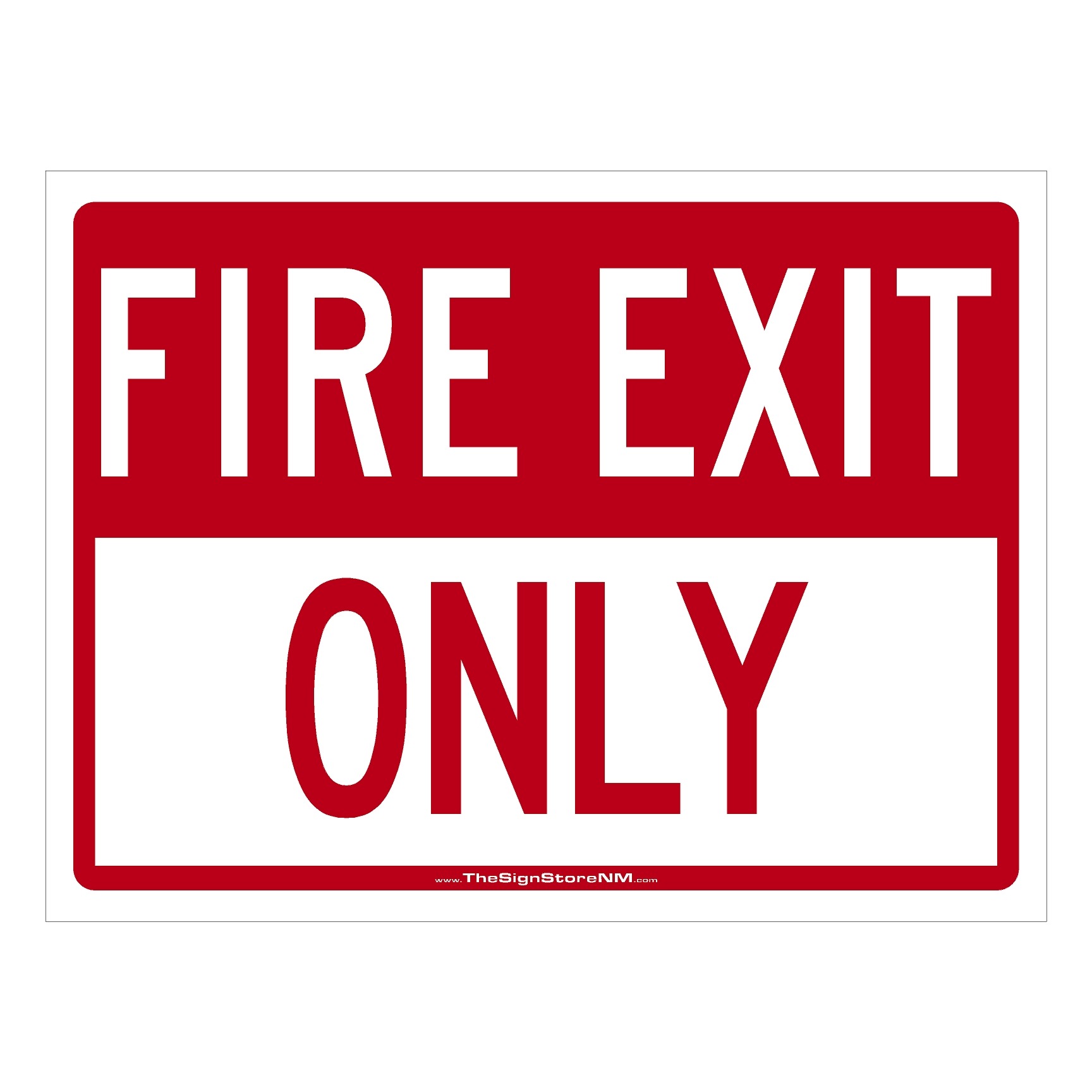 Fire Exit Only - Sign - The Sign Store NM