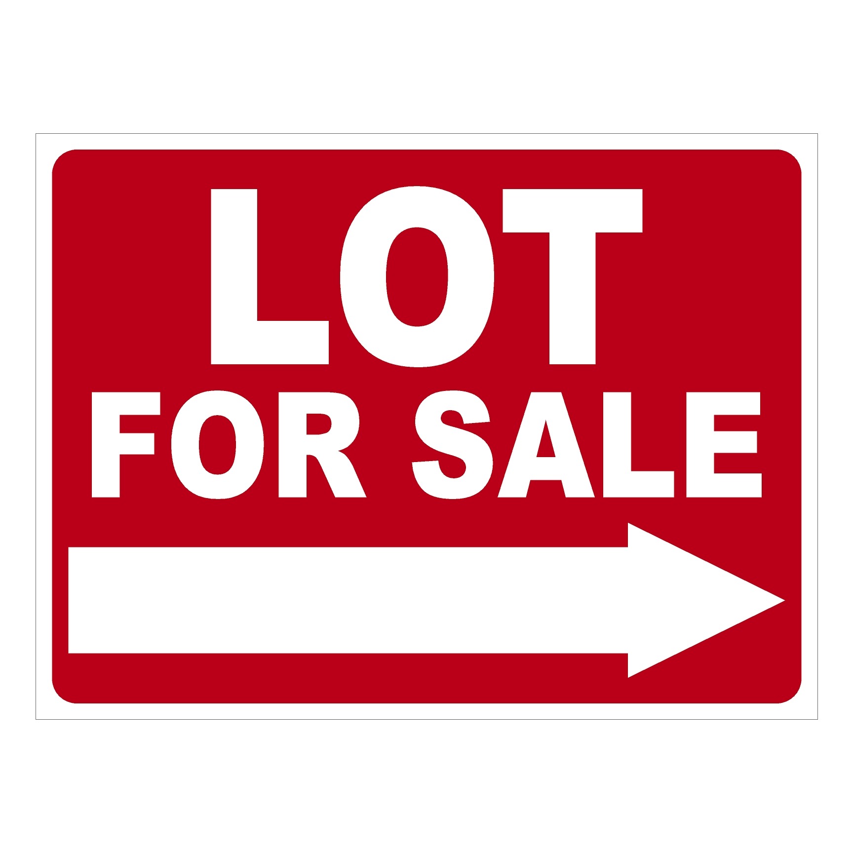 Lot For Sale - Sign - (Arrow) - The Sign Store NM