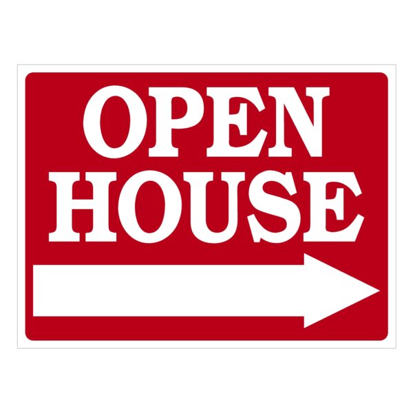 Open House - Sign - (Arrow) - The Sign Store NM