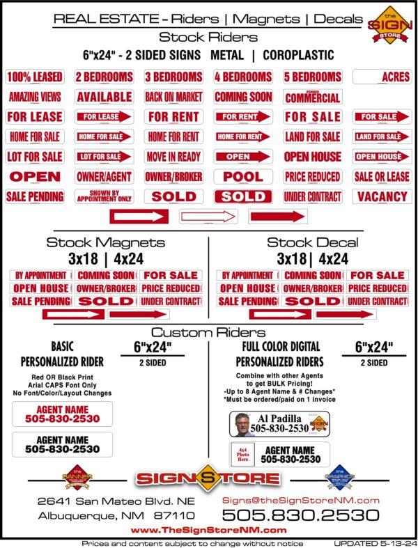 Open House - Rider Sign - (Arrow) - The Sign Store NM