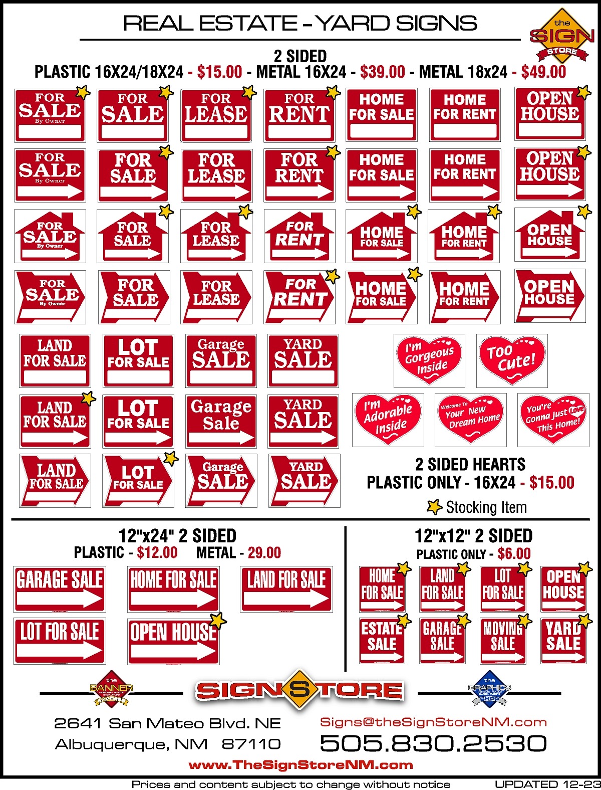 Real Estate Companies - The Sign Store NM