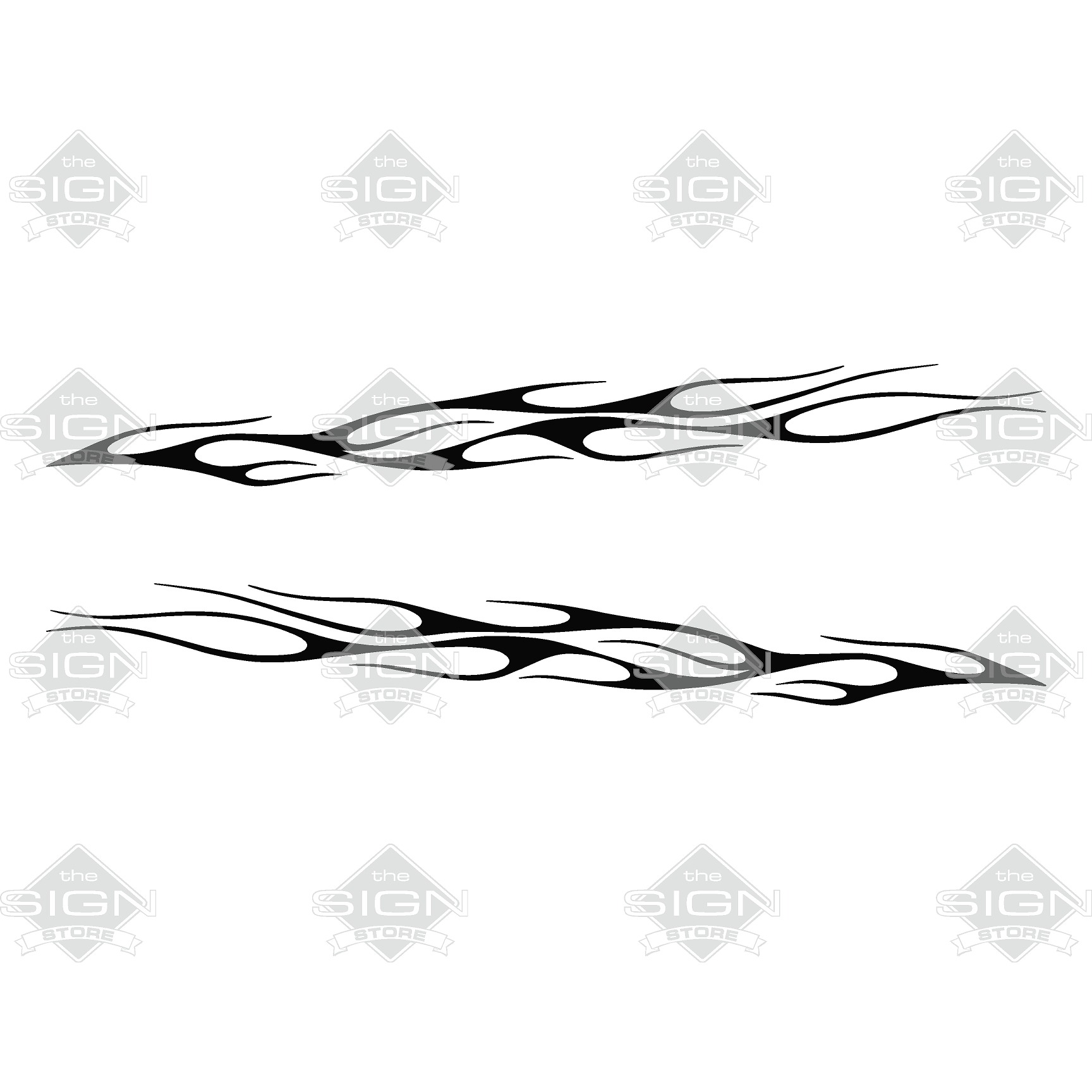 Vehicle Graphics - Flame Flag - 3202 - The Sign Store NM
