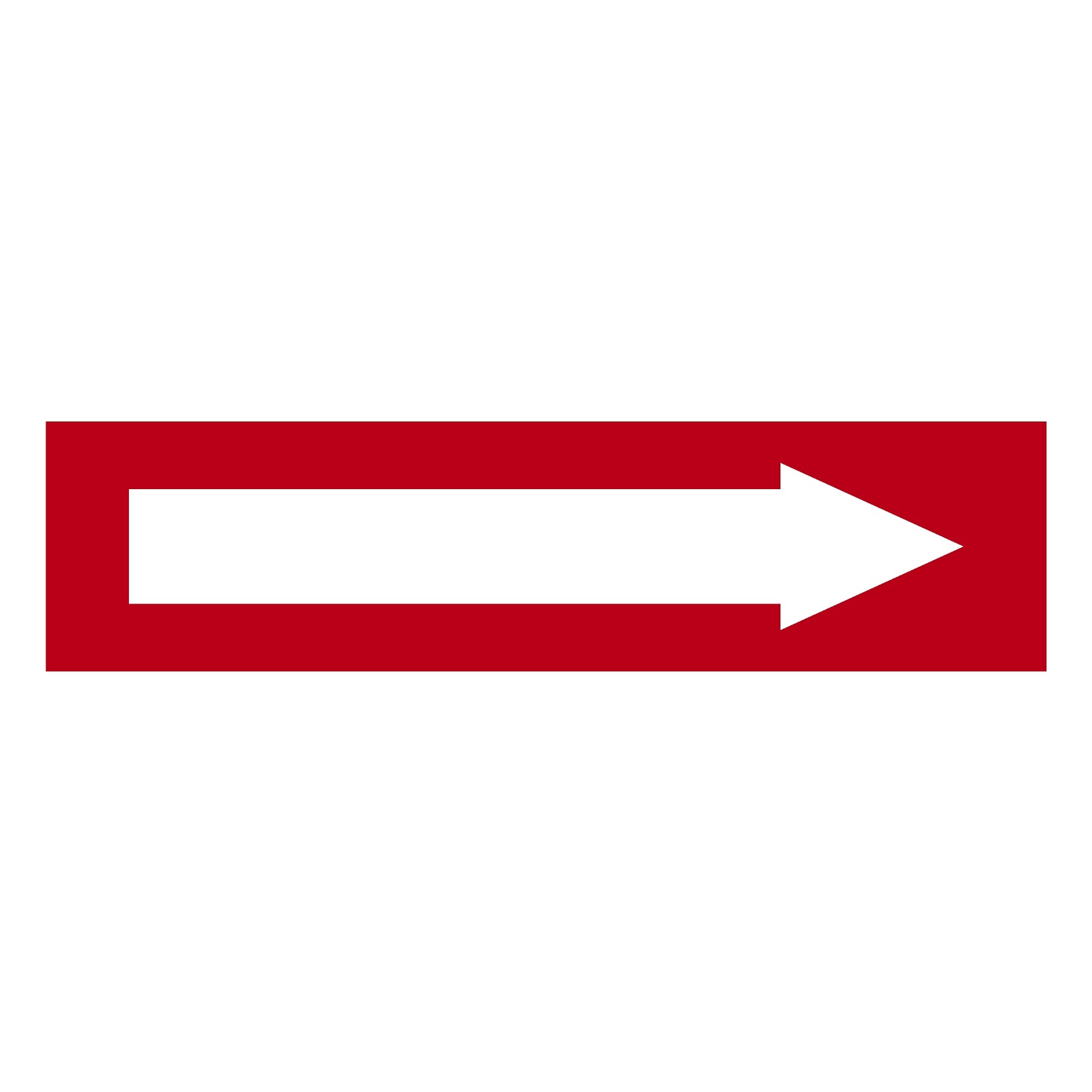 White On Red Arrow - Rider Sign - The Sign Store NM