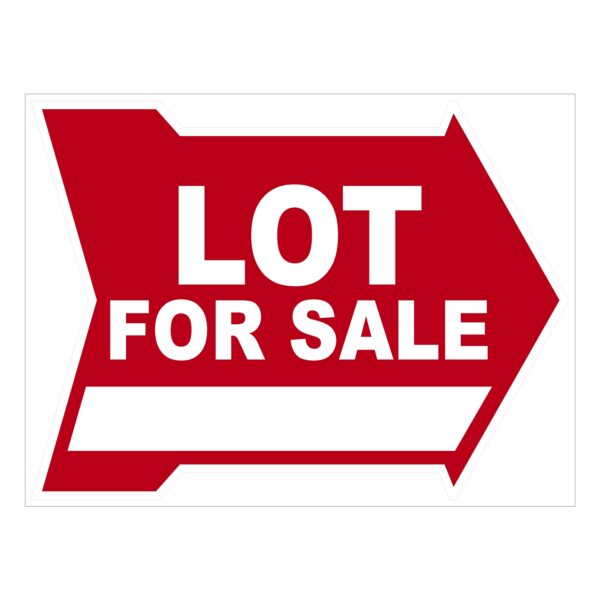 Lot For Sale - Sign - (Arrow Shape) - The Sign Store NM