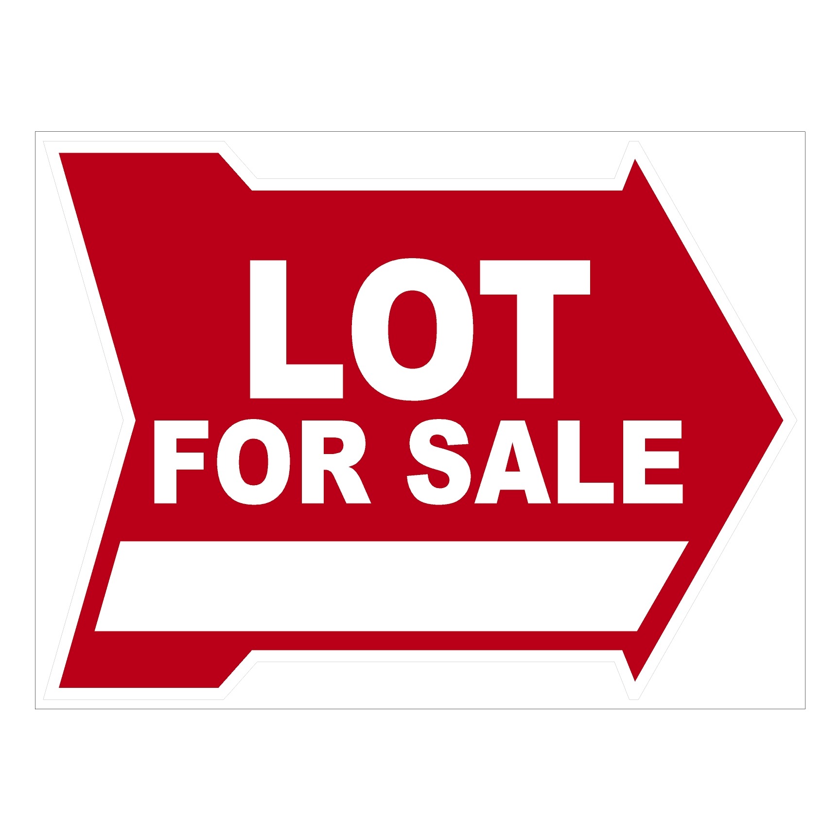 Lot For Sale - Sign - (Arrow Shape) - The Sign Store NM
