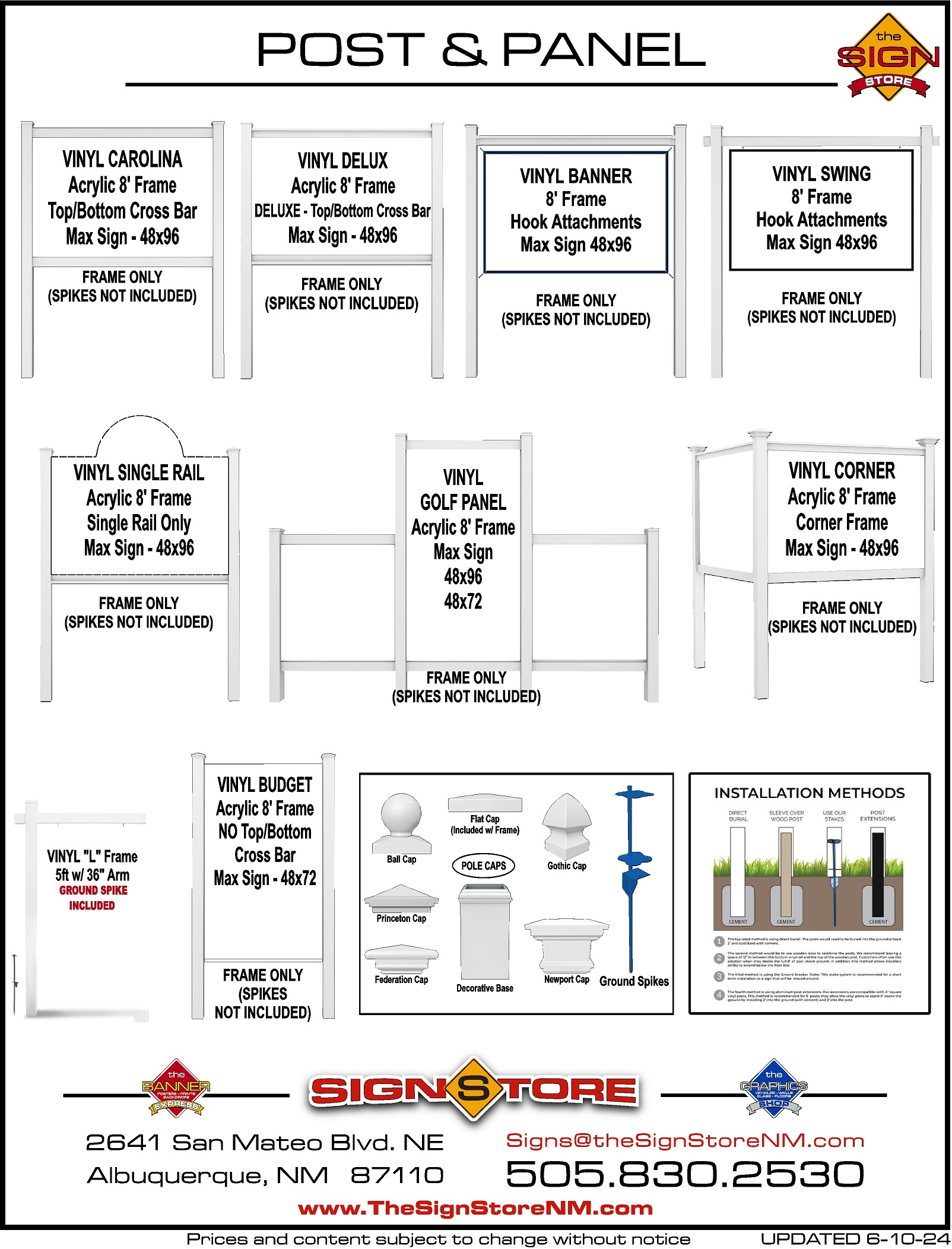 Signs - Post & Panel - Gallery
