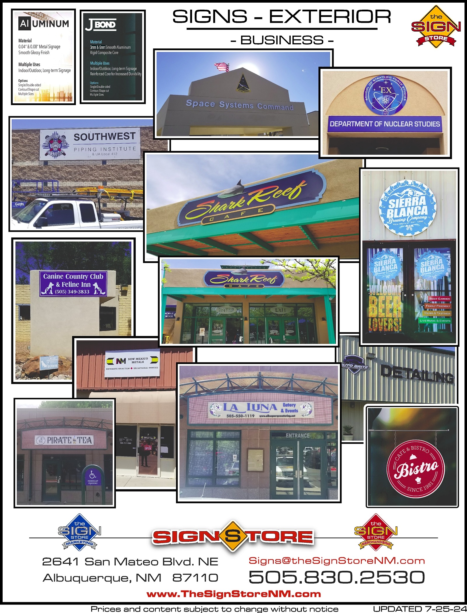 Signs - Exterior - Catalog